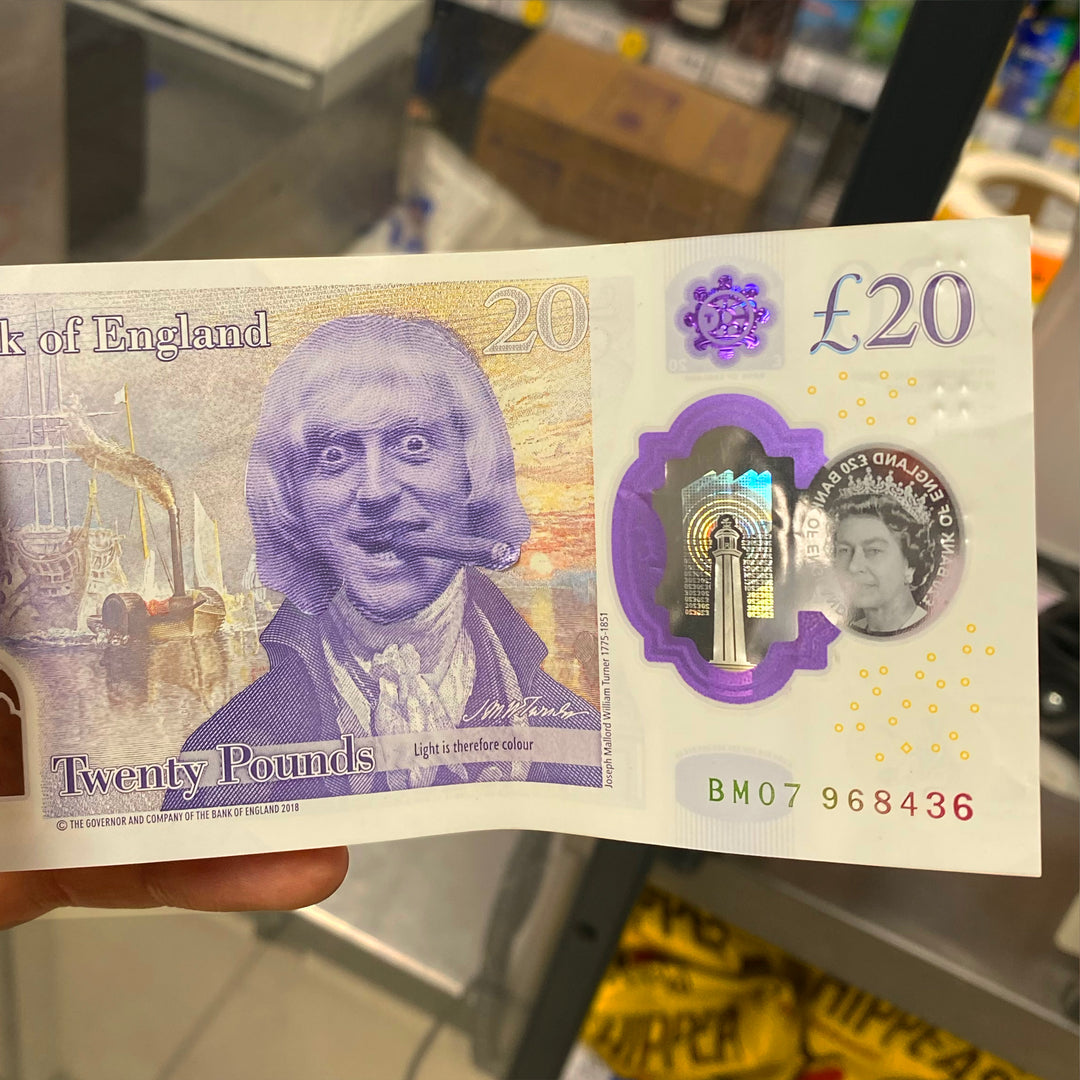 Kings Charles £20 Note Update Stickers – Wankers of the World